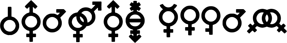 Gender Icons font