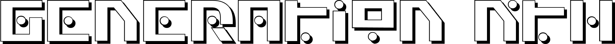 Generation Nth Shadow font | Fonts2u.com
