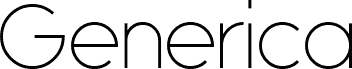 Generica Bold font | Fonts2u.com