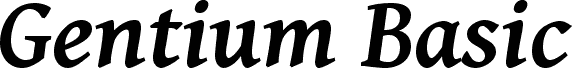 Gentium Basic Bold font