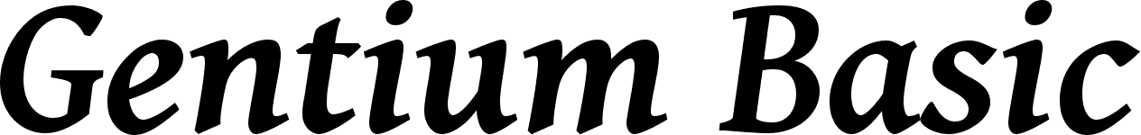 Gentium Basic Bold Italic font