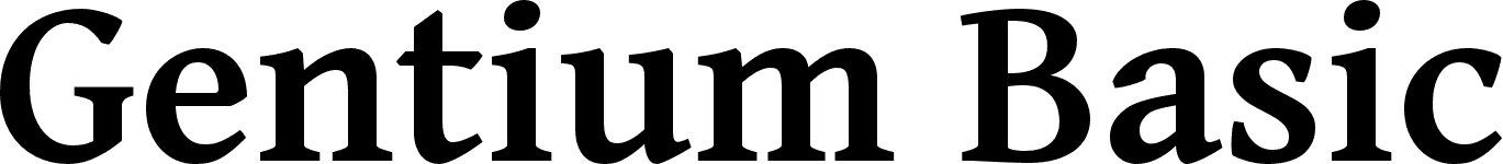 Gentium Basic Bold font