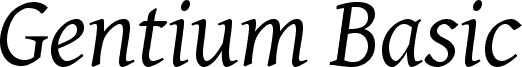 Gentium Basic Bold font