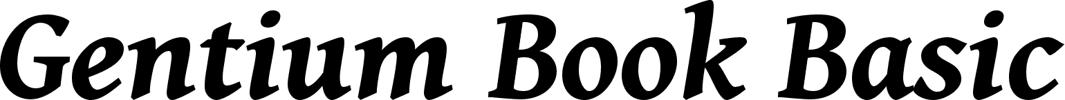 Gentium Book Basic Bold Italic font