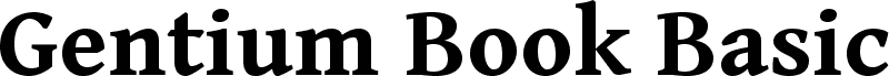 Gentium Book Basic font
