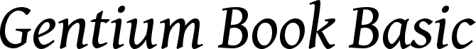 Gentium Book Basic Bold Italic 字体 | Fonts2u.com