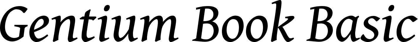 Gentium Book Basic Italic 字体 | Fonts2u.com