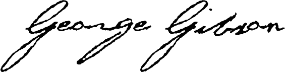 George Gibson font
