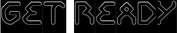 GET READY-Hollow font | Fonts2u.com