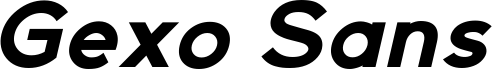 Gexo Sans Bold font | Fonts2u.com