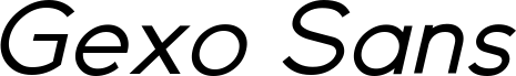 Gexo Sans Bold font | Fonts2u.com