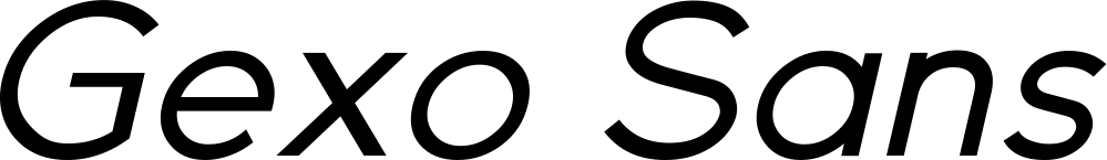 Gexo Sans Italic font | Fonts2u.com