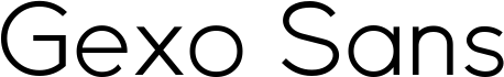 Gexo Sans Bold font | Fonts2u.com