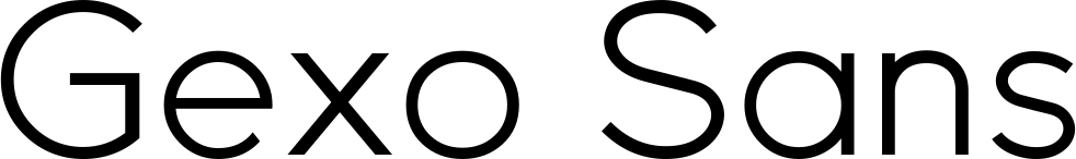 Gexo Sans Light font | Fonts2u.com