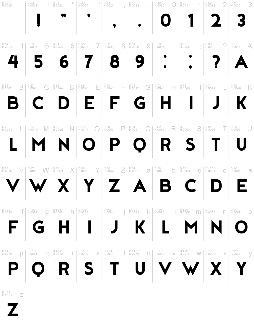 Gerb Bold Font
