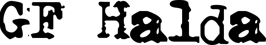 GF Halda Smashed font | Fonts2u.com