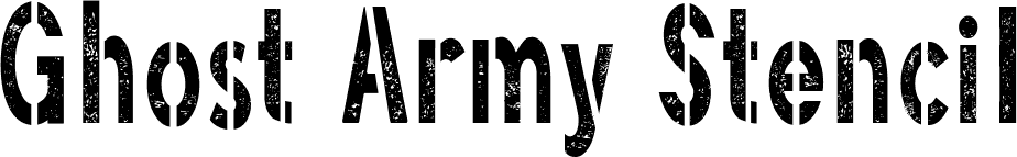 Ghost Army Stencil font | Fonts2u.com