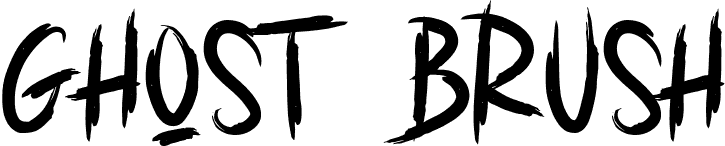 GHOST BRUSH font