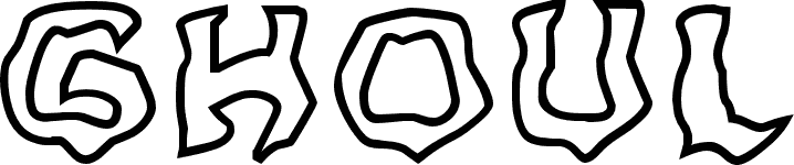 Ghoul Outline font | Fonts2u.com