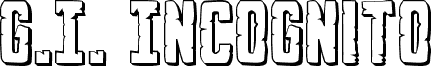 G.I. Incognito Regular font