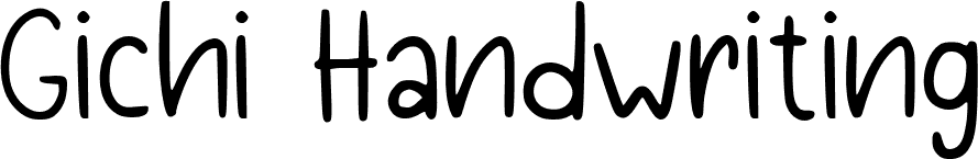 Gichi Handwriting Regular font | Fonts2u.com
