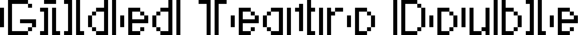 Gilded Teatro Double Regular font