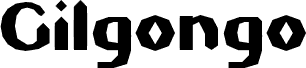 Gilgongo font | Fonts2u.com