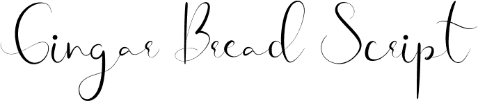 Gingar Bread Demo Script font | Fonts2u.com