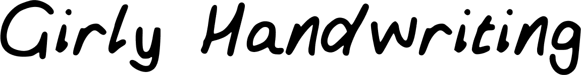 Girly_handwriting font | Fonts2u.com