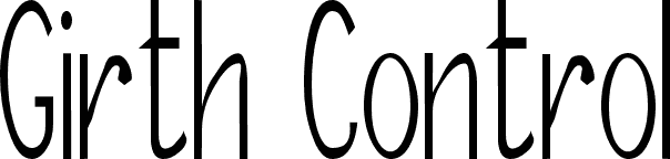 Girth Control font