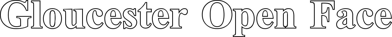 Gloucester Open Face font