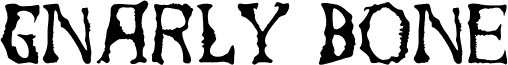 Gnarly Bone PERSONAL USE Regular font | Fonts2u.com