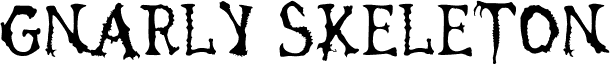 Gnarly Skeleton PERSONAL USE Regular font | Fonts2u.com