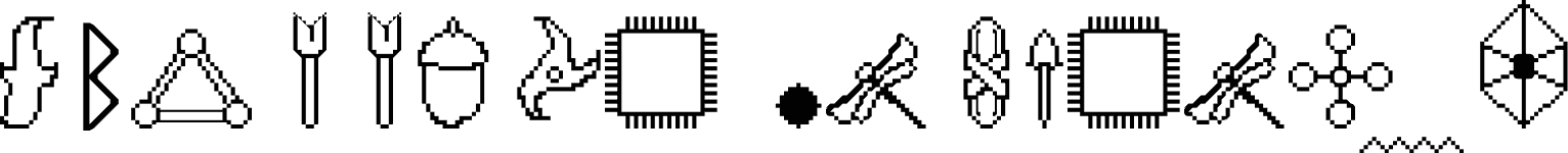 Gnommish Alphabet Regular font | Fonts2u.com