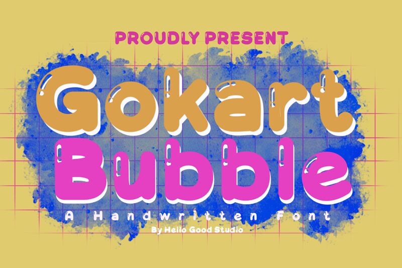 Gokart Bubble font