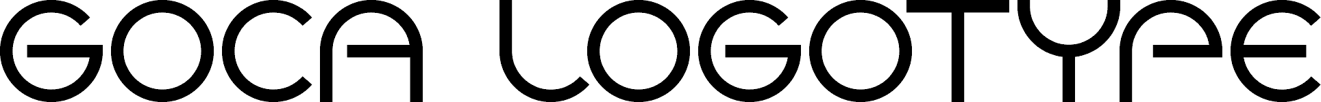 Goca logotype beta font