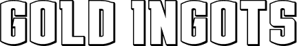 Gold Ingots 3D font