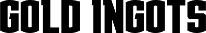 Gold Ingots Compact Italic font