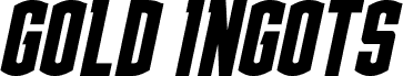 Gold Ingots 3D font