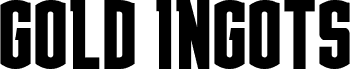 Gold Ingots Condensed Italic font
