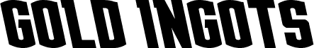 Gold Ingots Semi-Leftalic font