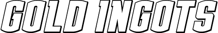 Gold Ingots 3D Outline font