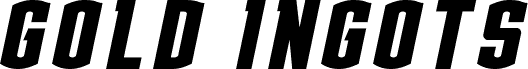 Gold Ingots Title font