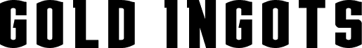Gold Ingots 3D font