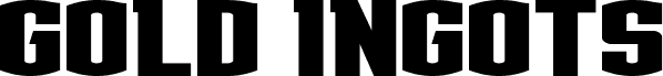 Gold Ingots 3D font