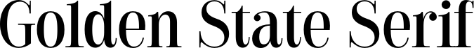 Golden State Serif PERSONAL Black font | Fonts2u.com