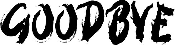 GOODBYE font | Fonts2u.com