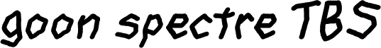goon spectre TBS font