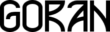 GORAN font | Fonts2u.com