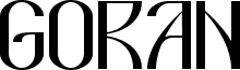 GORAN_C font | Fonts2u.com